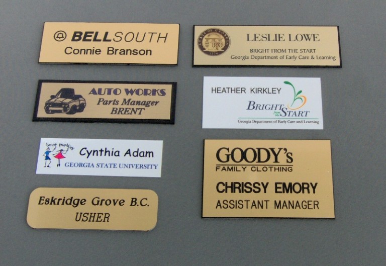 Name Badges | Bozeman Trophy